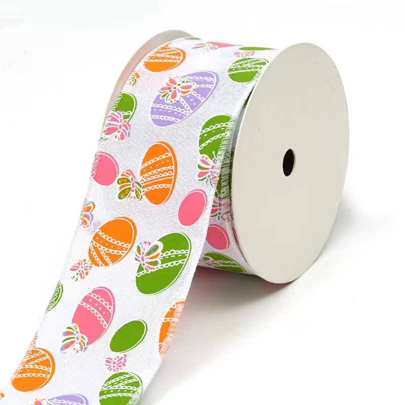 Easter Ribbon wired ribbon ribbon bow - diydreamcraft