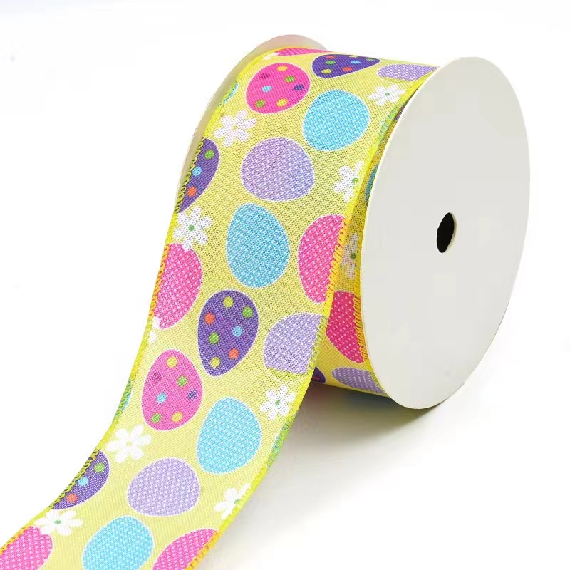 Easter Ribbon wired ribbon ribbon bow - diydreamcraft