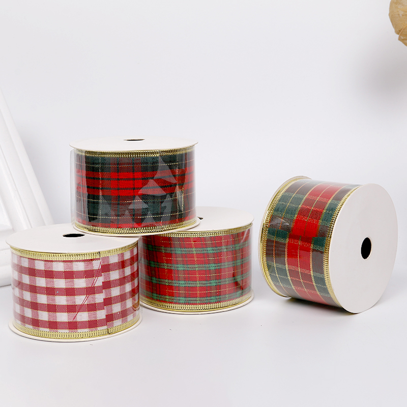 Plaids, & Harlequin Ribbon 63mm wired ribbon - diydreamcraft