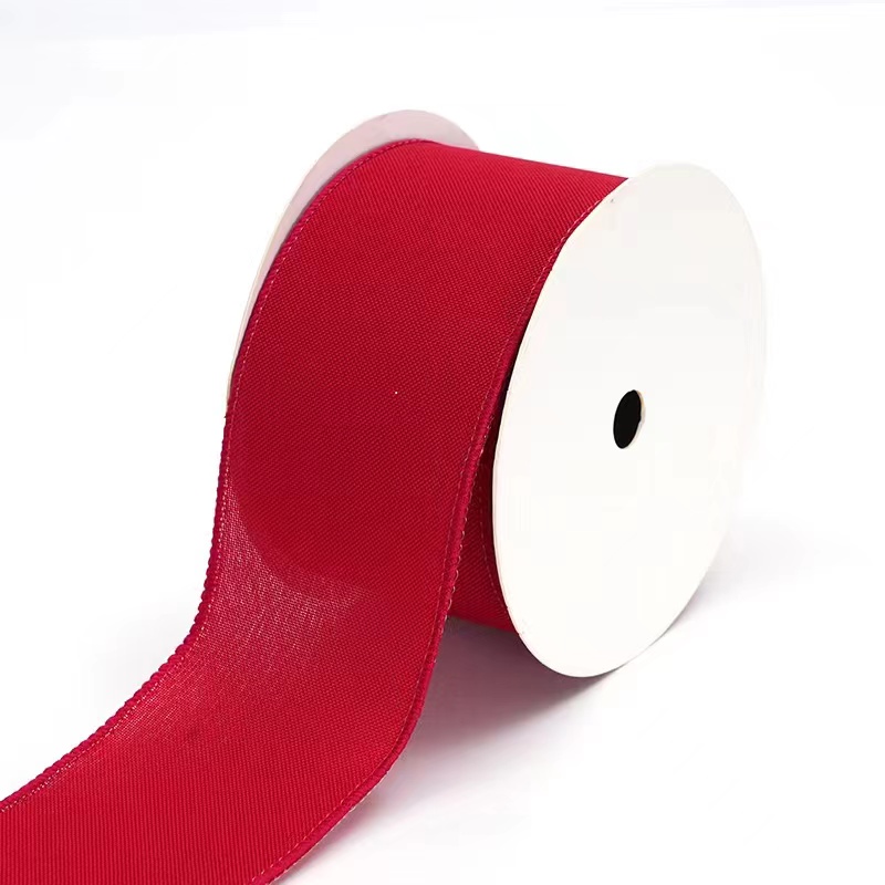Pure color ribbon Fine jute wired easter ribbon ribbon bow 63mm ...